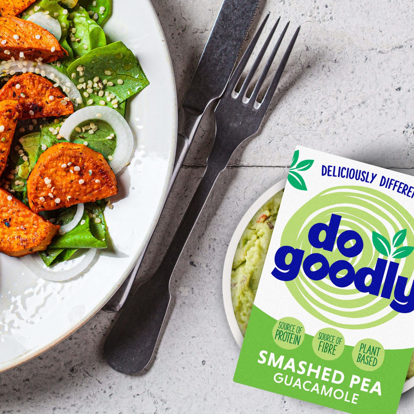 Do Goodly Smashed Pea Guacamole with toasted chickpeas on Toast | Do ...